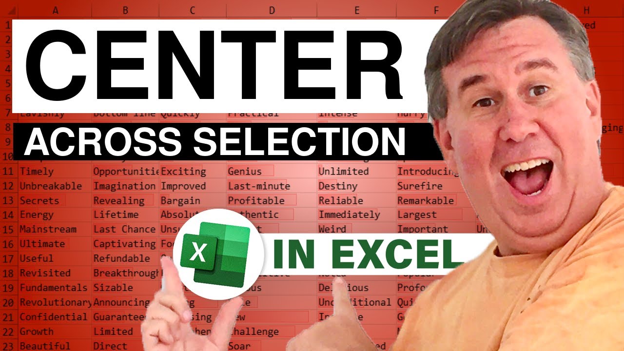 Mrexcels Learn Excel 996 Center Across Selection Mrexcel Message Board