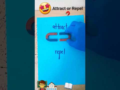 🧲 Attract or Repel #science #scienceexperiment #diy #vlog #learning #magnet #hacks #experiment