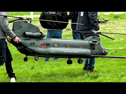 NEW SUPER BIG RC CHINOOK MH-47G SCALE HELICOPTER - AIRBORNE - ROTOR LIVE 2024