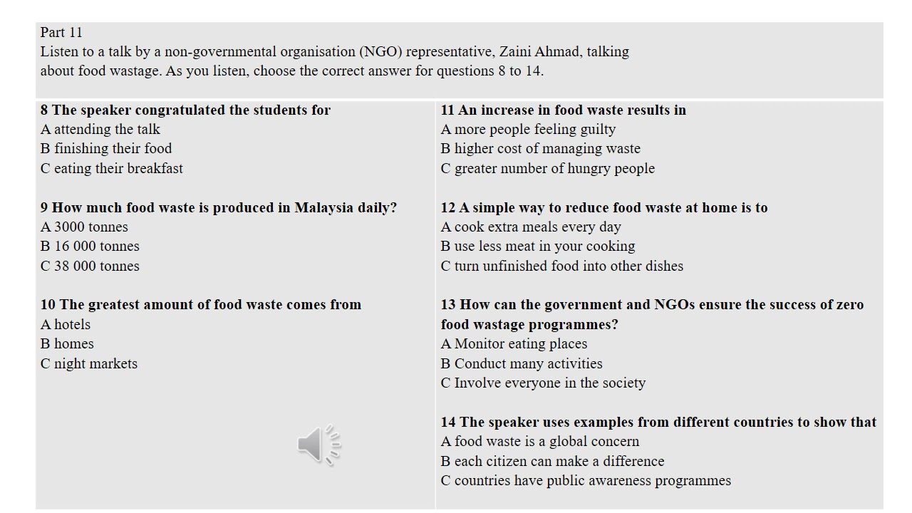 MUET LISTENING SESSION 2 2021
