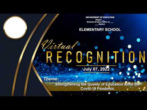 Cool Powerpoint Layout for Recognition/Graduation with Video Background (Blue)