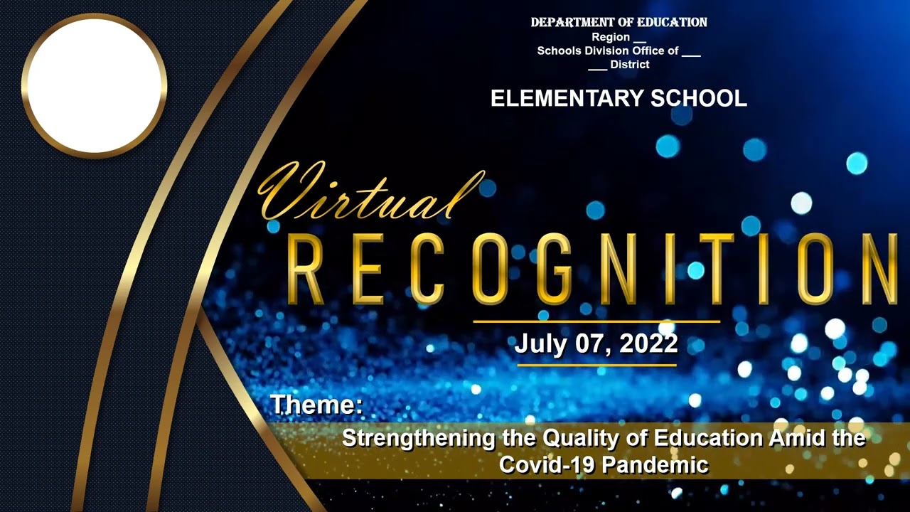 Cool Powerpoint Layout for Recognition/Graduation with Video Background (Blue)