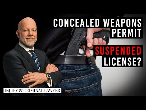 Florida concealed weapons permit letter suspending license, what to do