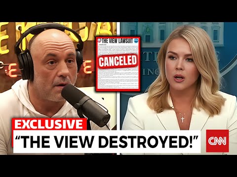 Joe Rogan SLAMS The View After Karoline Leavitt’s $800M Lawsuit STUNS America!