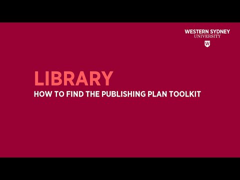 How to find the Publishing Plan Toolkit
