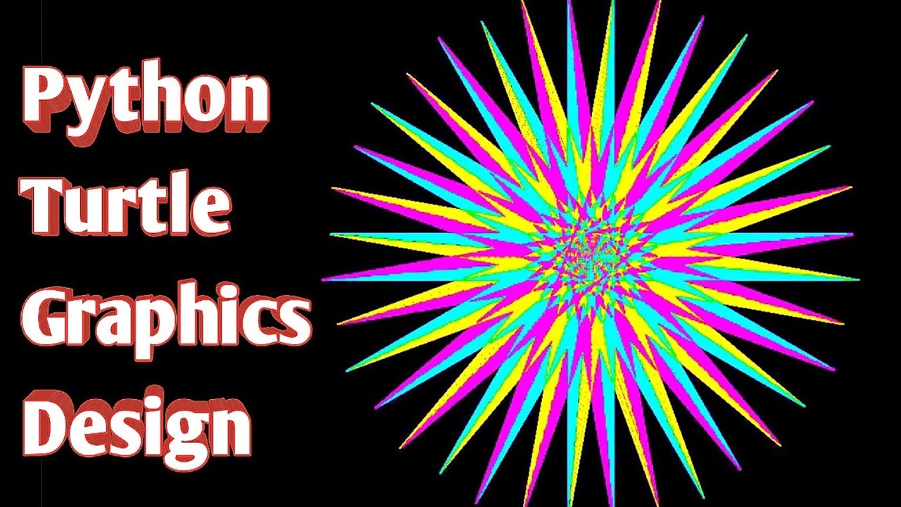 Build Awesome Graphics Using Python Turtle | Easy Python Turtle Graphics Drawing Art For Beginners