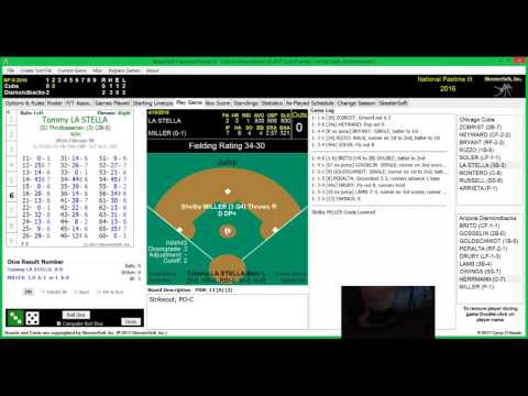 National Pastime III Baseball Chicago Cubs @ Arizona Diamondbacks BRYANT RIZZO GOLDSCHMIDT 04/10/16