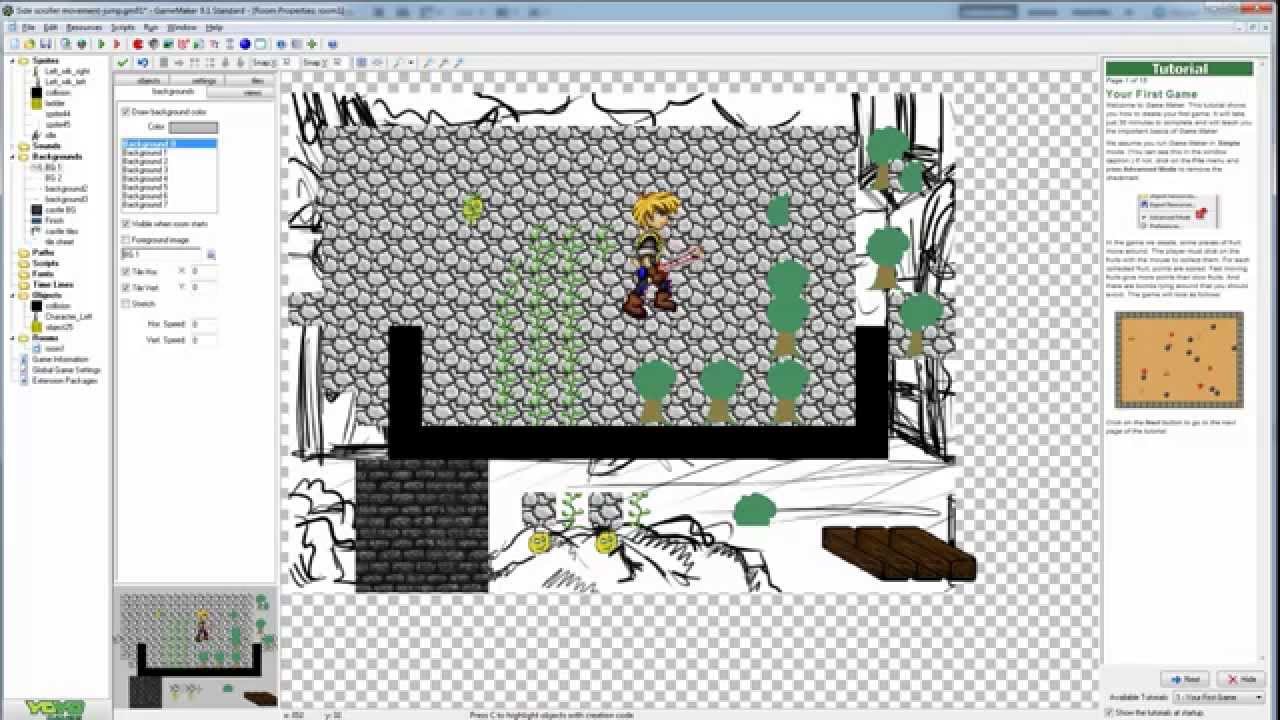 ART155: Part 2 -- Game Maker: Tile sheets tutorial