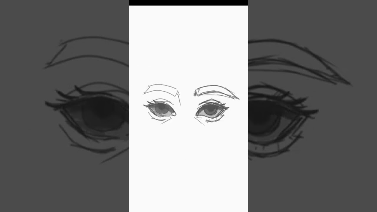 how to draw semi realistic  eye #shorts #art