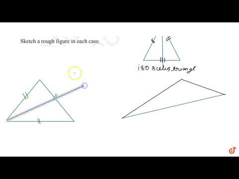 Can you draw a triangle which has (a) exactly one line of symmetry? (b) exactly two lines of sym...
