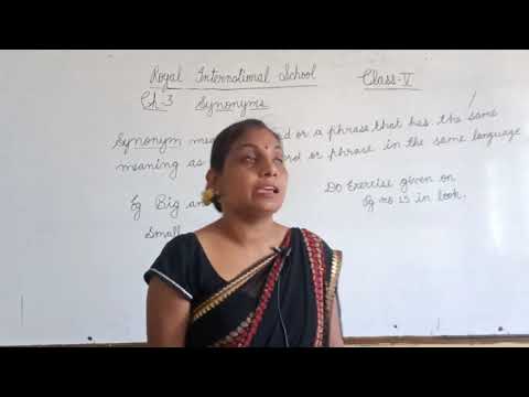 Class V English Grammar Chap 3 Synonyms