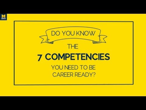 The Career Center Presents: 7 Competencies You Need To Be Career Ready