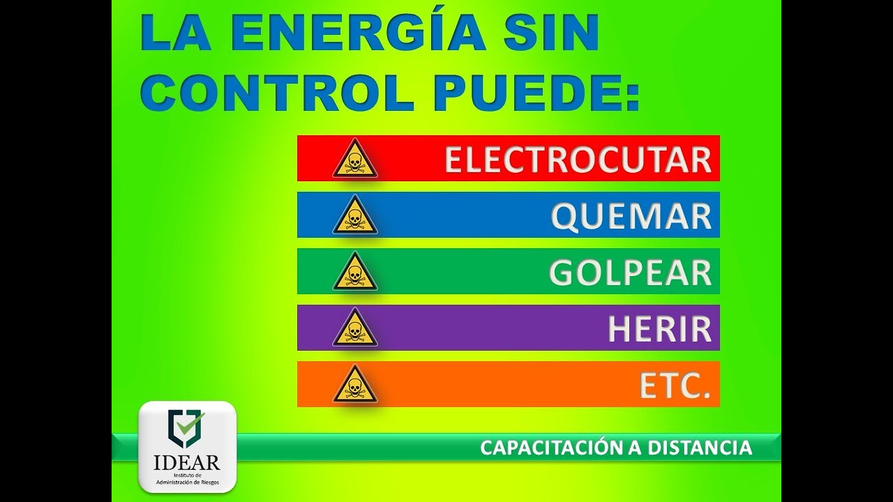 ¿QUÉ SE ENTIENDE POR ENERGÍA PELIGROSA?