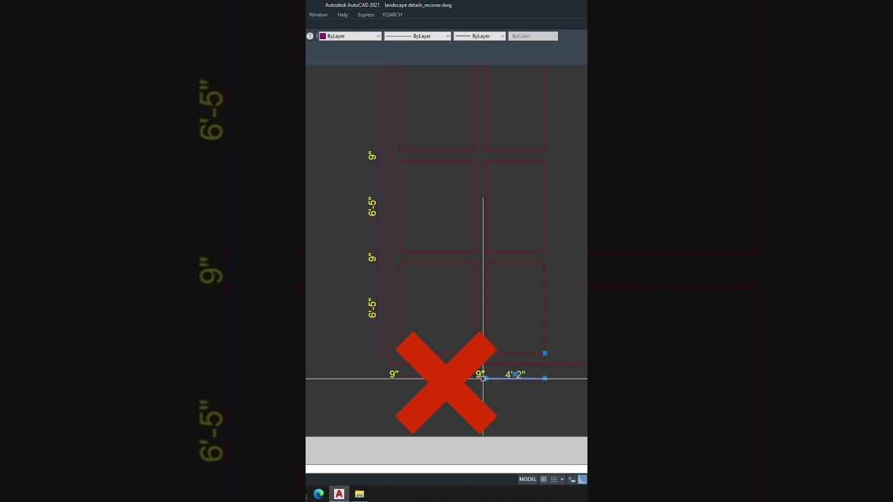 All AutoCAD Dimensions Automatically With One Click 🚀 #design #cadsoftware #yqarch