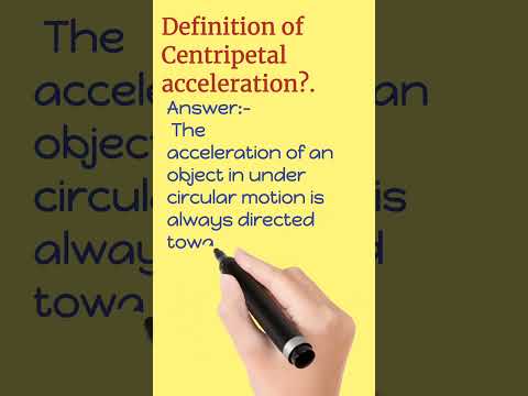 Definition of Centripetal Acceleration?/#shortsfeed /#shabbseducation