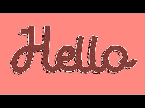Adobe Illustrator Retro Text Tutorial. Create Editable Graphic Style Vintage Text Effect