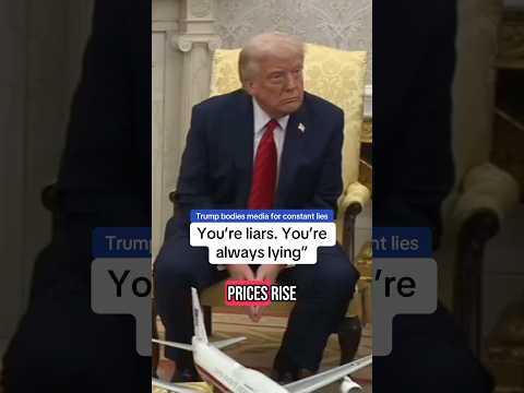 “Always lying!” Trump bodies media over economy lies #maga #funny #donaldtrump #trump #shorts #lol