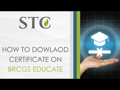 How to download your BRCGS Educate certificate