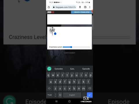 how to type glitch words