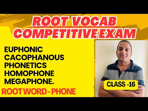 Phone Root Word Vocab For Competitive Exam | #vocabulary #vocabularybuilding