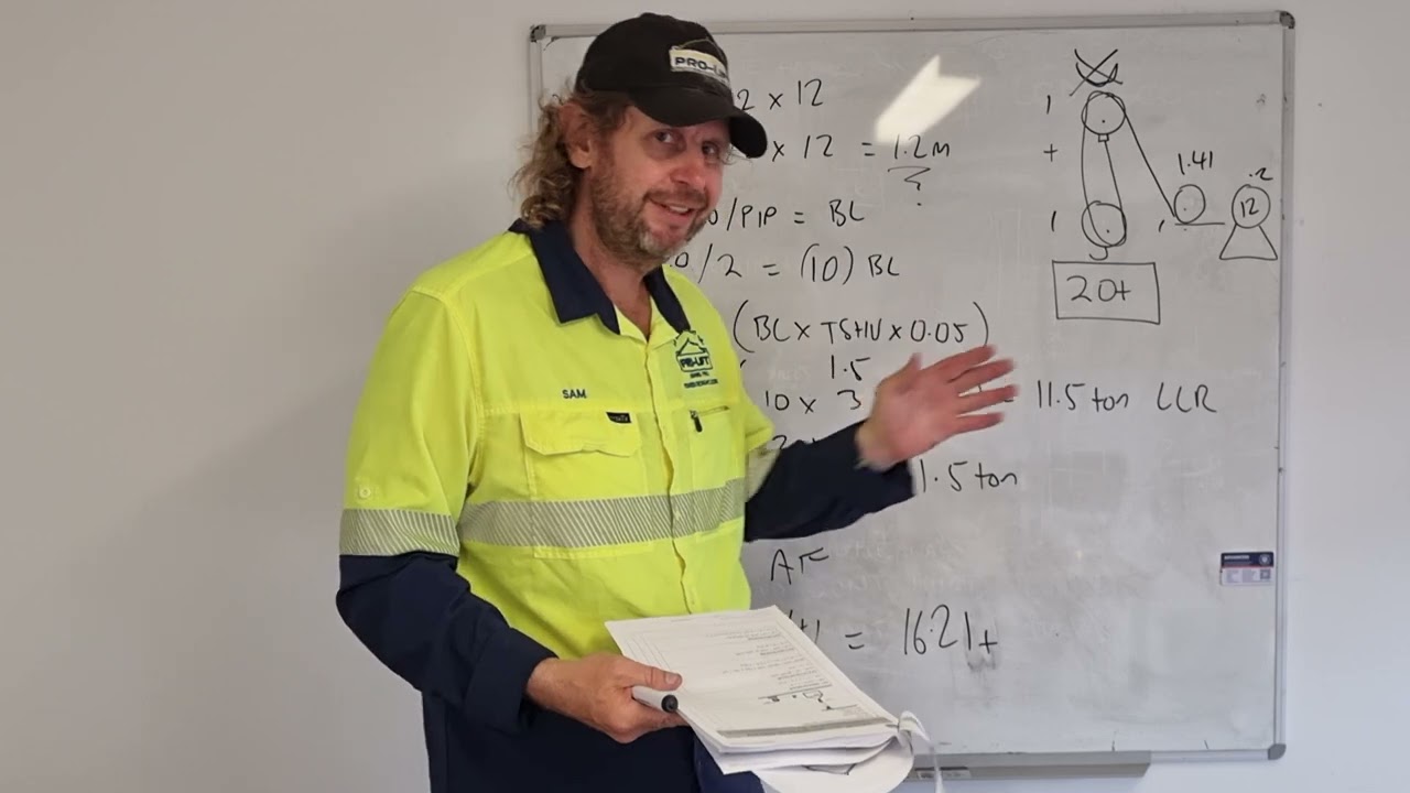 BASIC RIGGING Pro Lift Training Day 1 - Student Activity Book, written question rundown