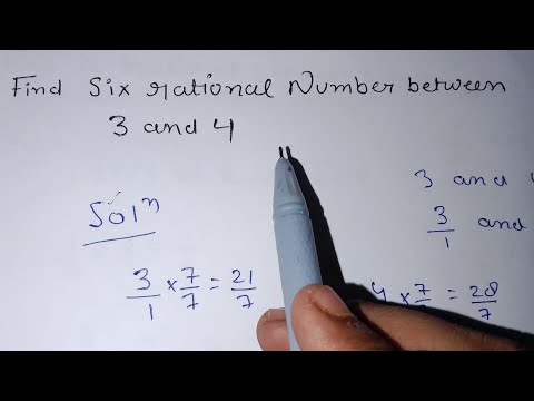 Find 6 Rational number between 3 and 4