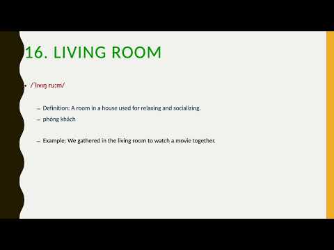 English Vocabulary and Collocations for Houses, Flats, and Rooms