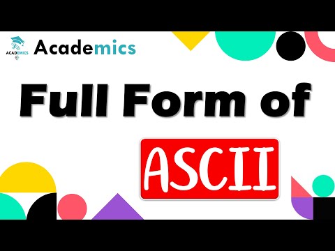 What is the Full Form of ASCII ? | General Knowledge Questions Series | GK 2022 | Academics 📑