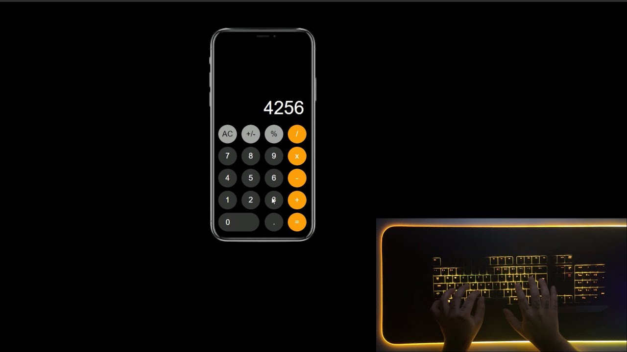 ASMR Programming - IOS (IPhone) Calculator  App - No Talking