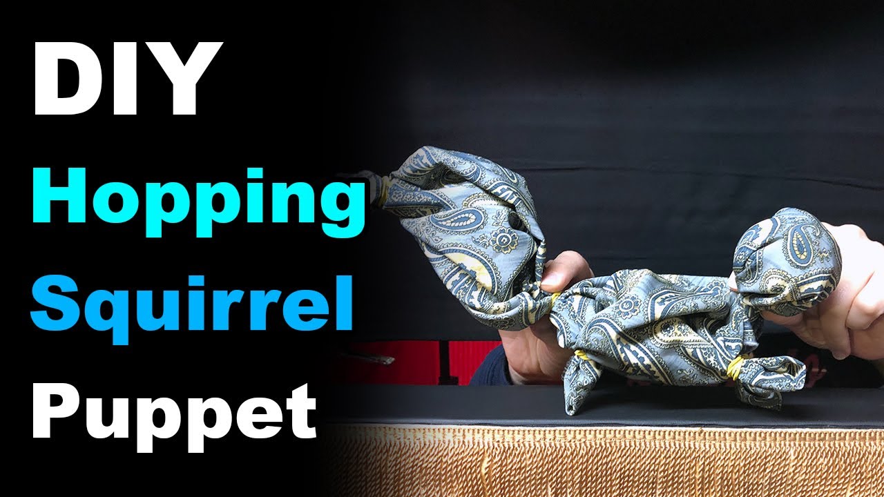 DIY Hopping Squirrel Puppet