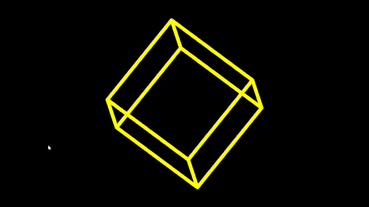 Basic Rotating 3D Cube Tutorial FOR  BEGINNERS -libraries