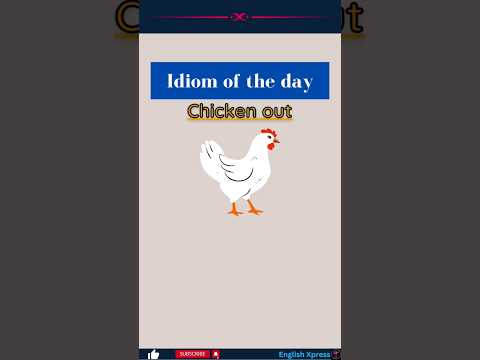 Chicken out | Idiom | English Vocabulary #shorts #youtubeshorts #englishvocabulary #englishlearning