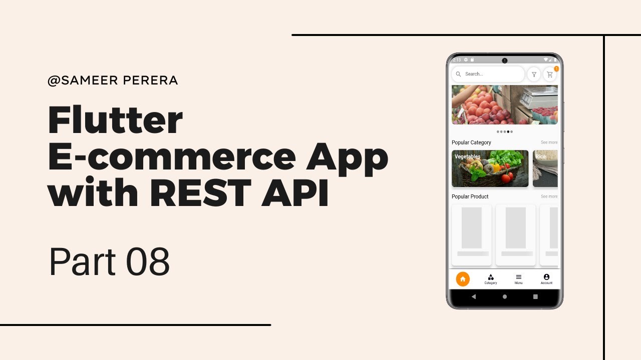Flutter E-commerce App With REST API - Part 08 - Popular Product#1