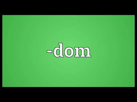 dom Meaning