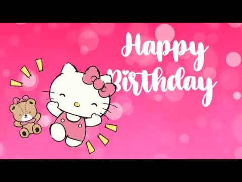 Happy Birthday Background Screensaver Hello Kitty Pink