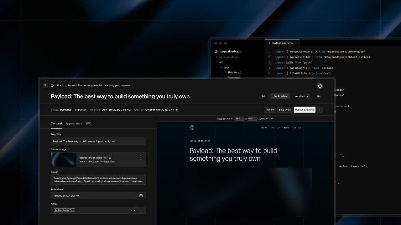 Introduction to Payload — The open-source Next.js backend