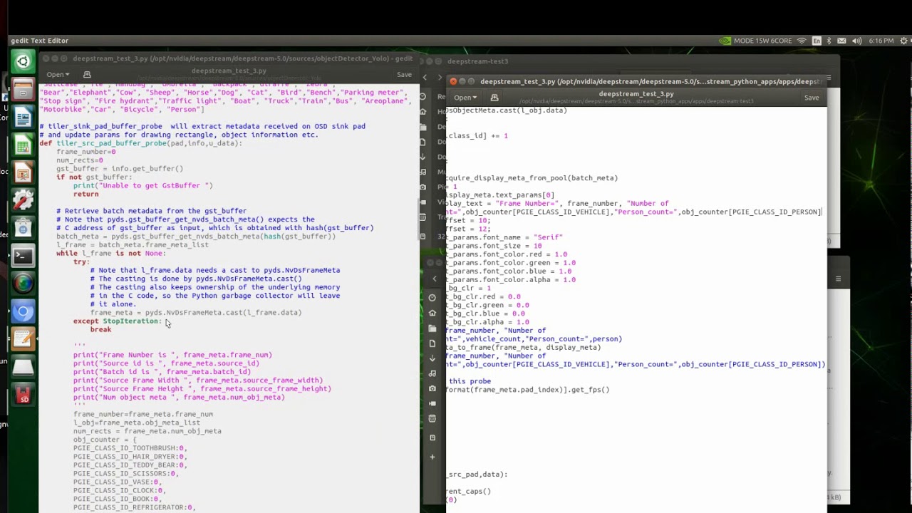 Nvidia XavierNX + Deepstream + Python + YOLO + Metadata