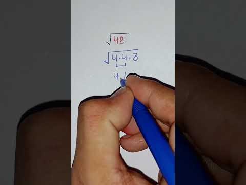 √48 = ? | #short | #youtubeshorts | #learning