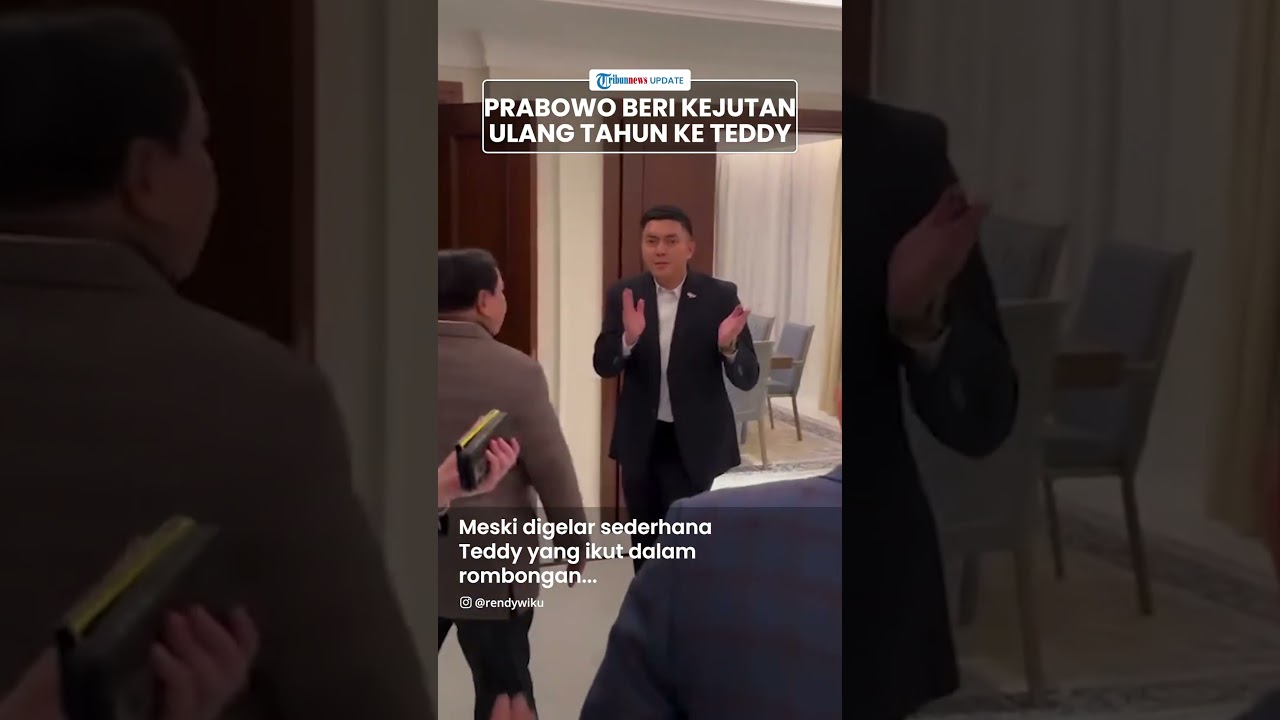 Detik-detik Prabowo Rayakan Ulang Tahun Seskab Teddy di Yordania, Ajudan hingga Sespri Bawakan ...