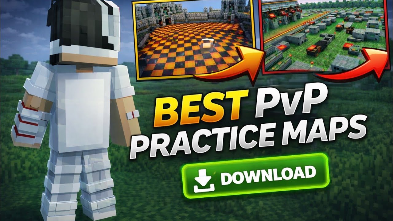 Best Minecraft PvP Practice Maps (Download + Tutorial)