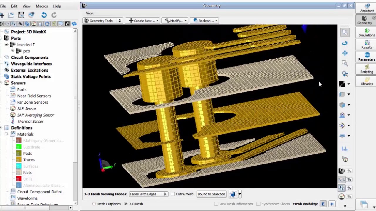 EM Simulation Meshing in XFdtd
