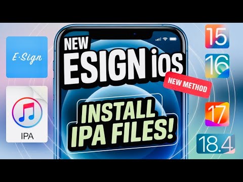 NEW Install ESign on iOS | Install IPA Files on iPhone & iPad (No PC/Jailbreak) iOS 15 - iOS 18.4.1