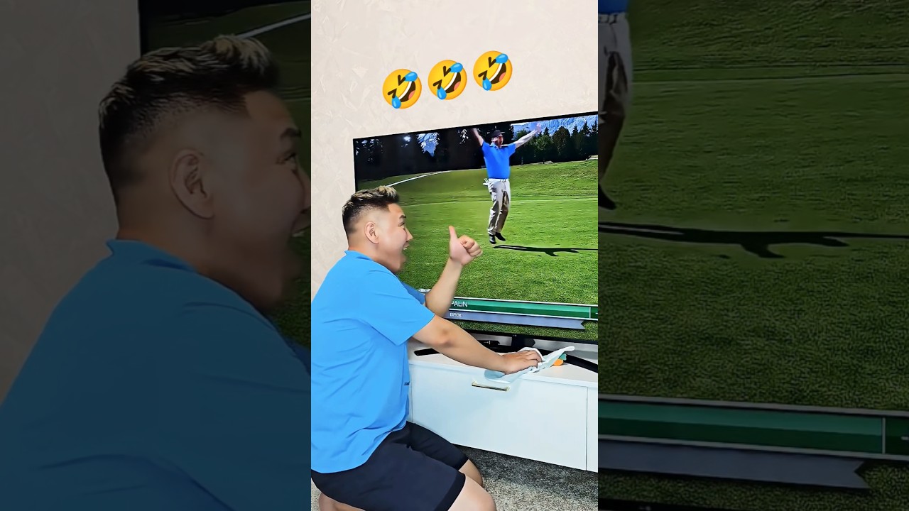 The funniest golf win  ever  🤣😁 #shorts #funny #comedy #techplay