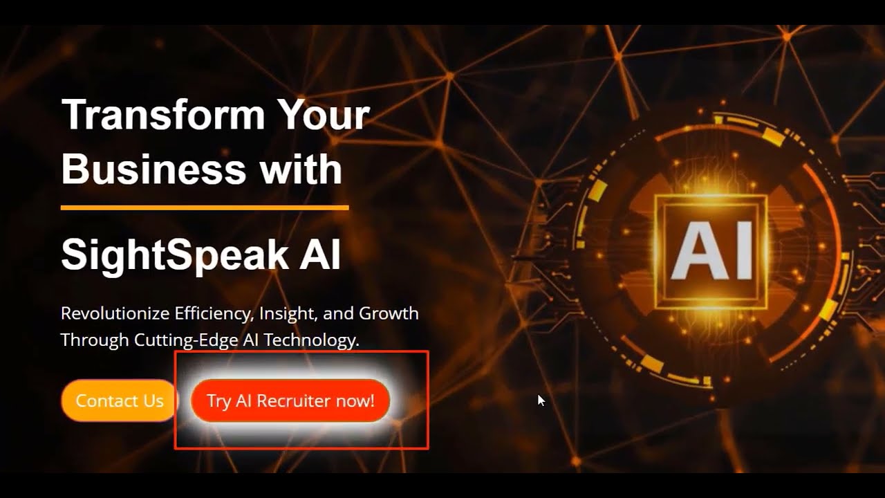 Streamline Your Hiring Process with AI Recruiter by SightSpeak AI! | Demo Video