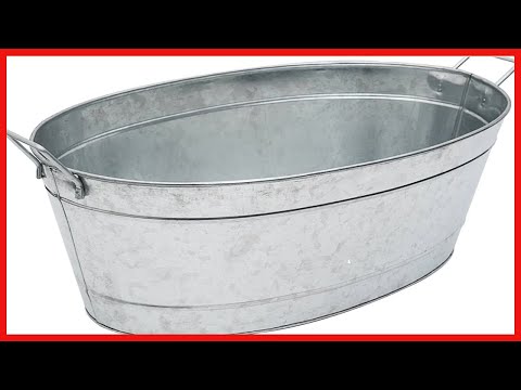 Great product - Achla Designs C-55 Large Galvanized Steel Metal Oval tub