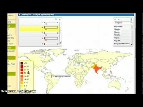 World Atlas of Genetic Ancestry (7): Major Y-DNA Haplogroup Percentages In Each Country