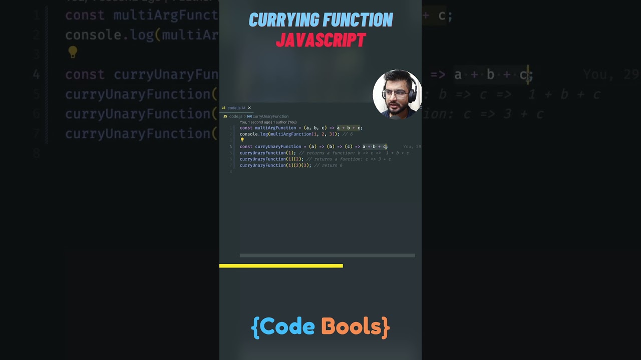 What is a currying function in javascript? #javascript #currying  #function  #shorts
