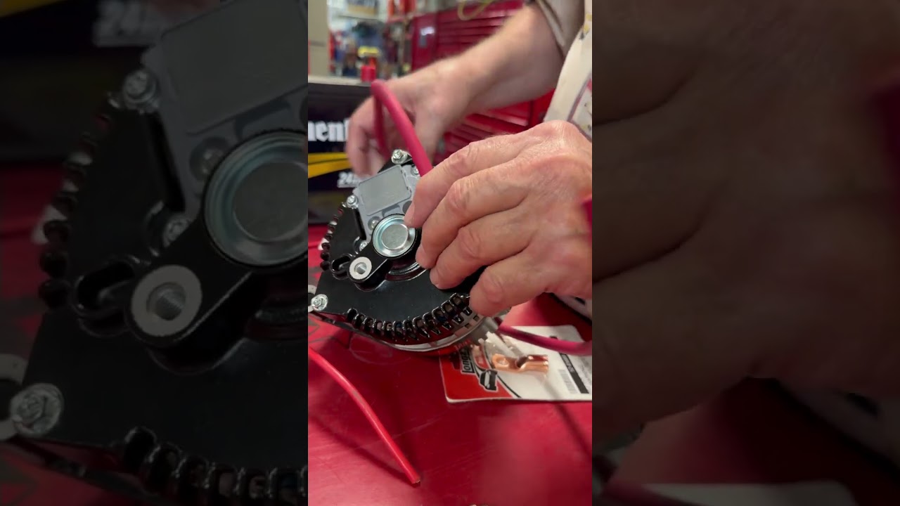 How to connect a one wire alternator to the battery