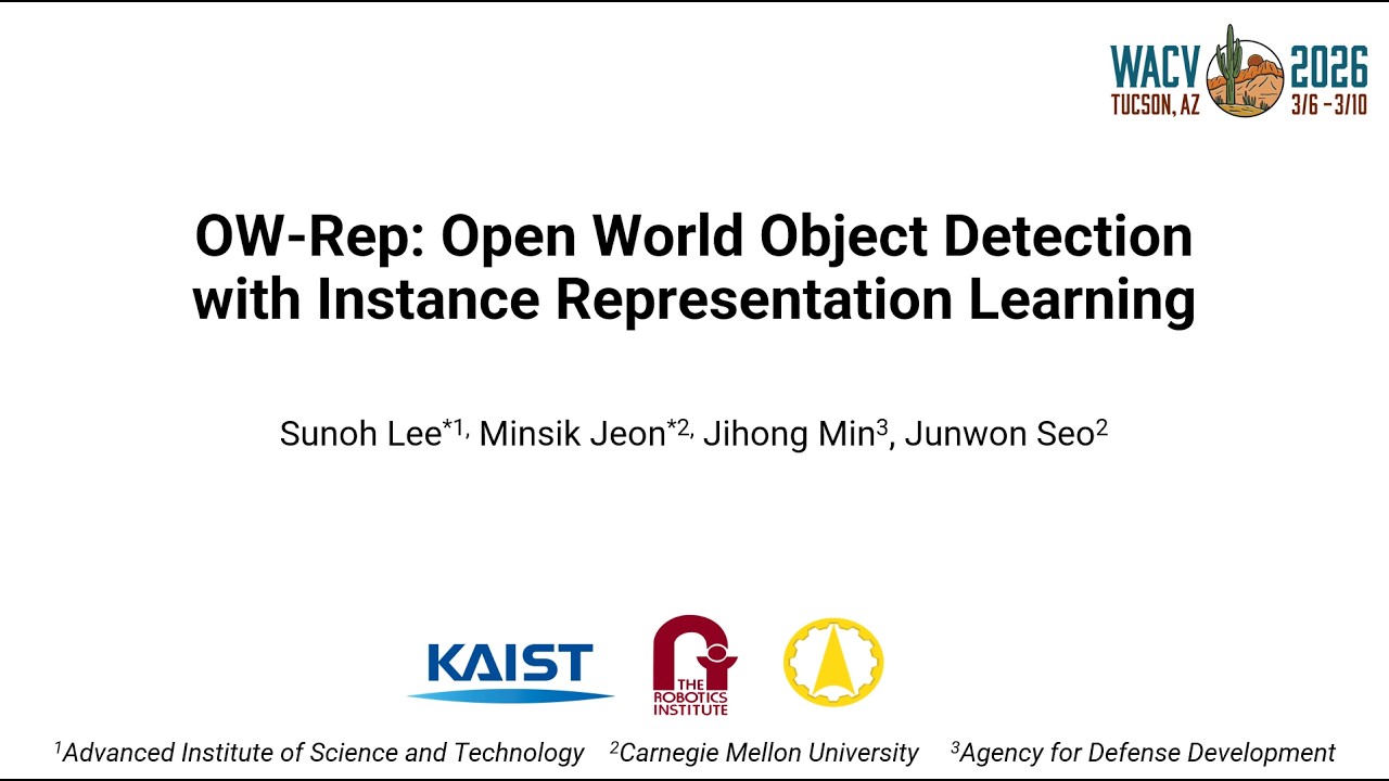 [WACV 2026] OW-Rep: Open-World Object Detection with Instance Representation Learning