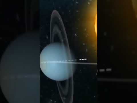 How does the planet Uranus move around the sun ?#uranus #space #universe